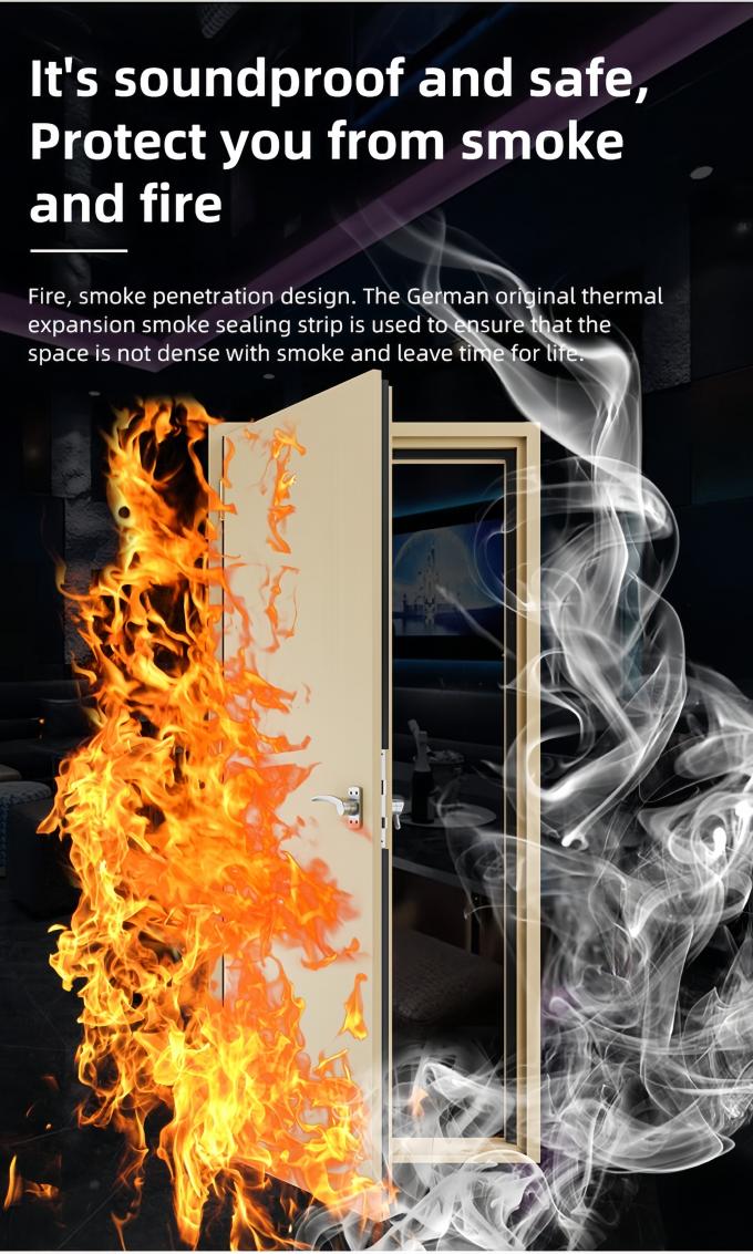 Recording Studio Soundproof Door Cinema Fireproof Steel OEM Design
