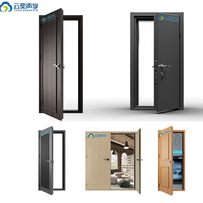 Noise Isolation Door Soundproof Door For Studio STC 50dB Acoustic Door ...