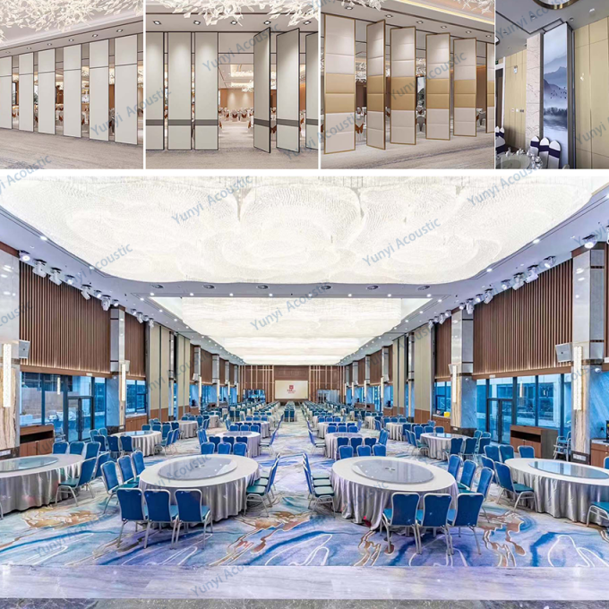 STC 44db Aluminum Profile Hanging Room Partition With Seal Strip